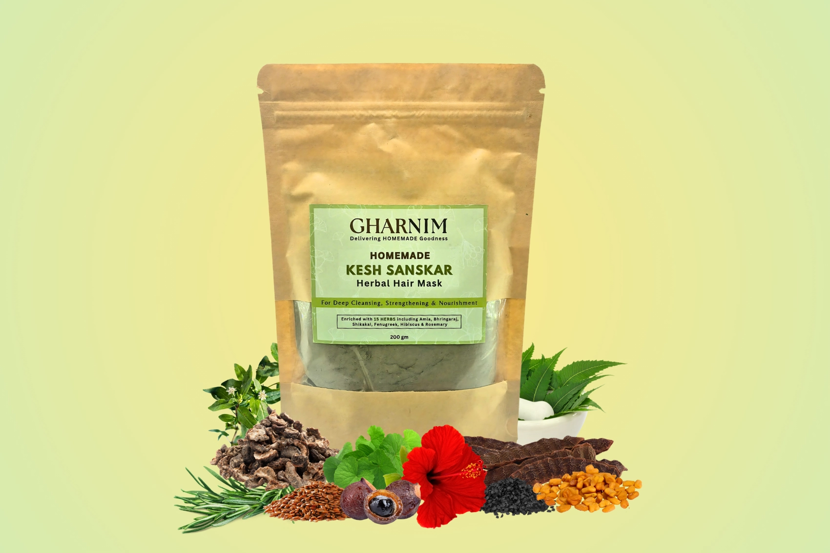 Kesh Sanskar: The Ultimate Homemade Herbal Hair Mask For Healthy ...
